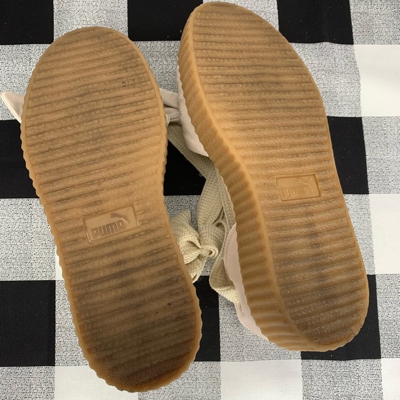Puma | Shoes | Fenty X Puma Cream Creeper Bow Lace Up Platform | Poshmark